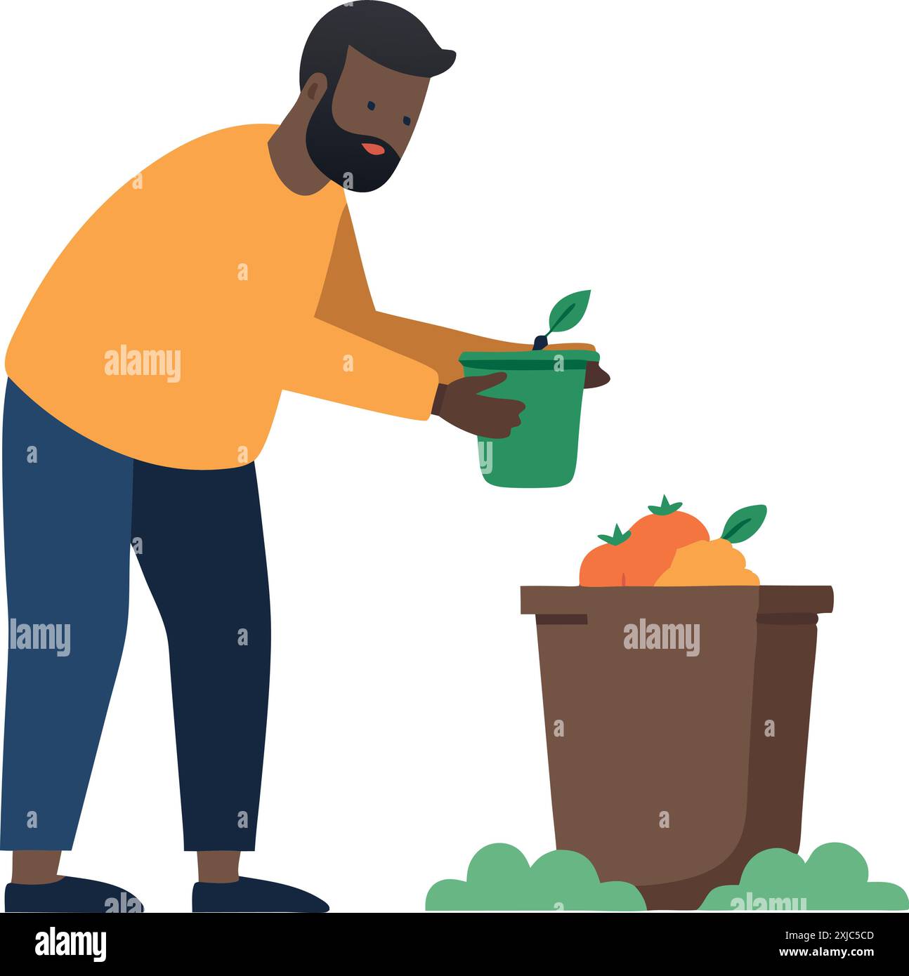 Man compost Stock Vector Images - Alamy