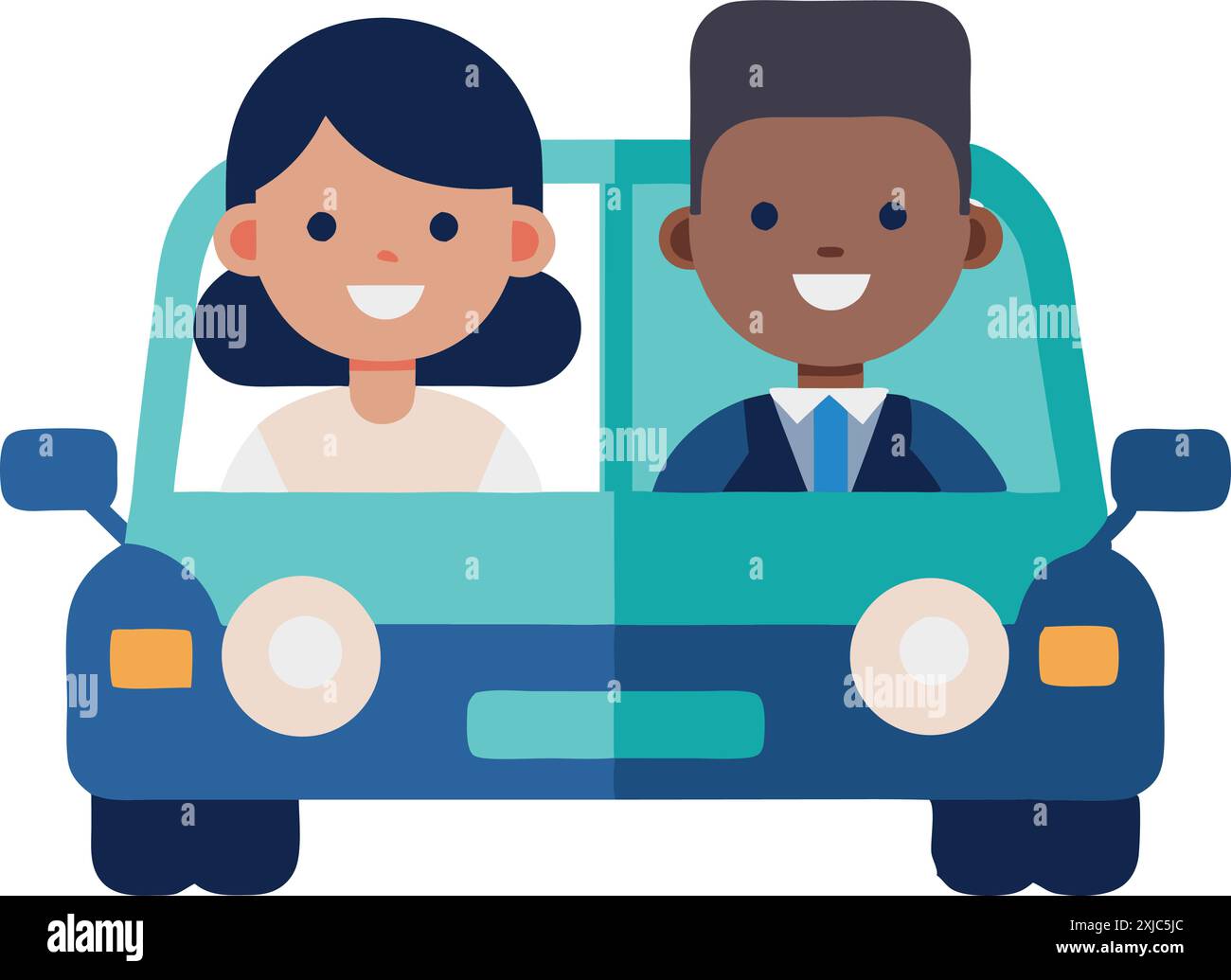 Two car family Stock Vector Images - Alamy