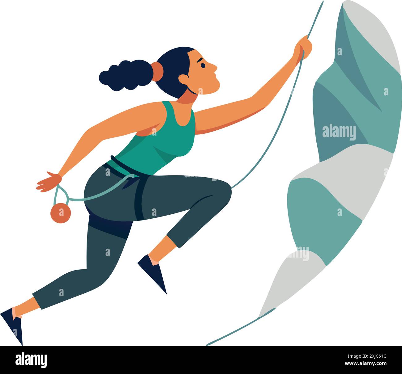 Rocky hiking trail Stock Vector Images - Alamy