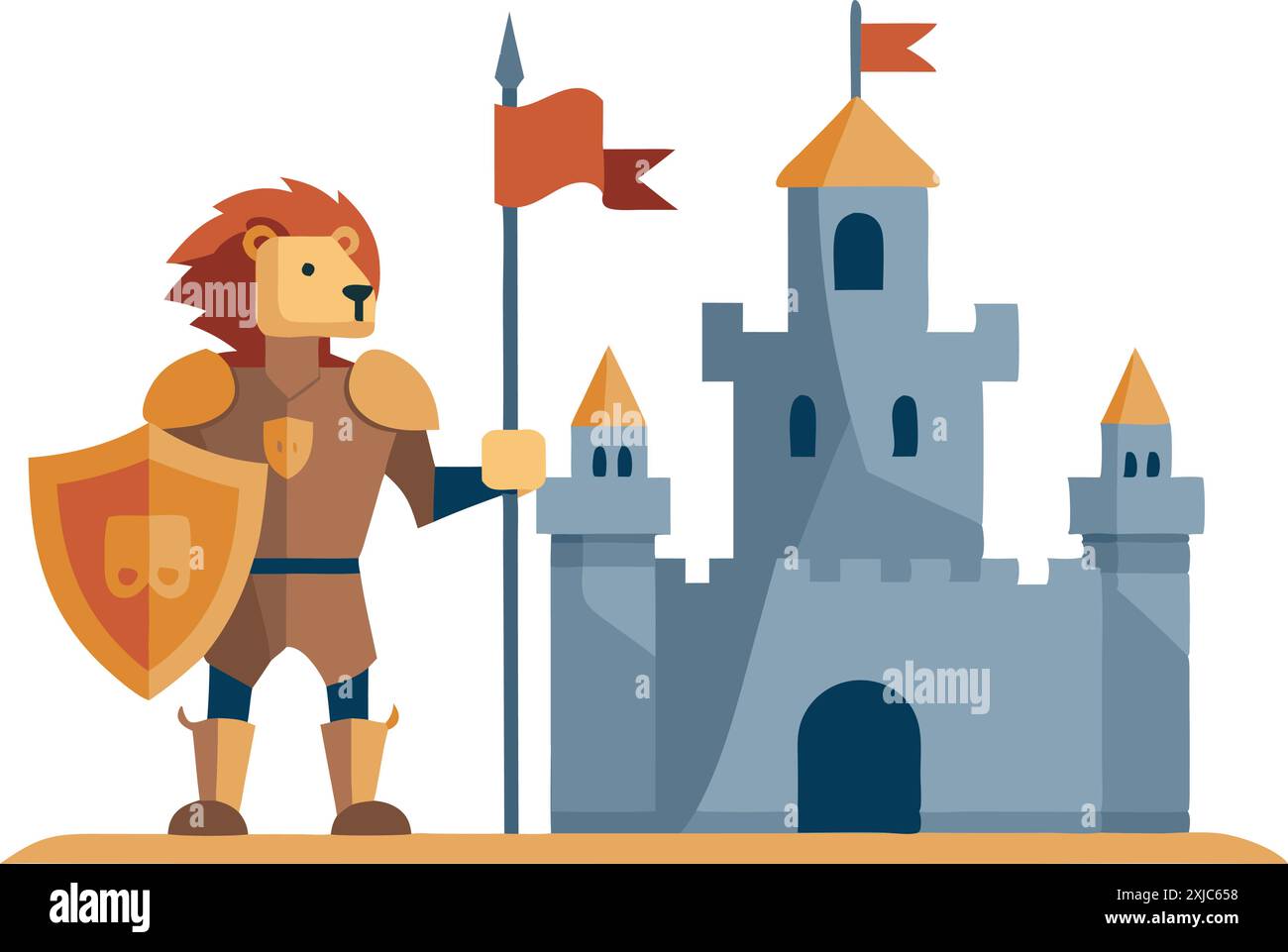 Gallant lion Stock Vector Images - Alamy