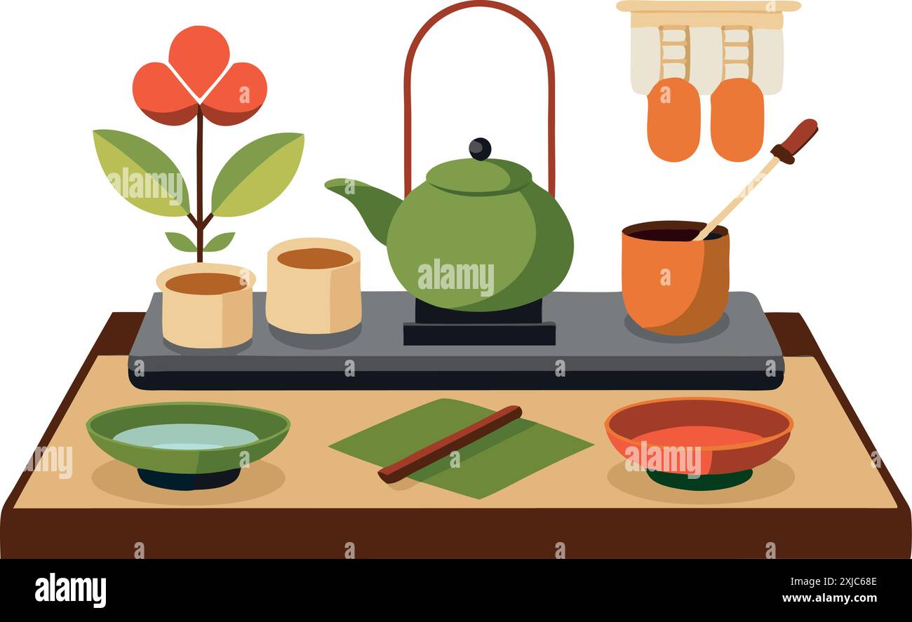 Ritual japanese ceremony Stock Vector Images - Alamy