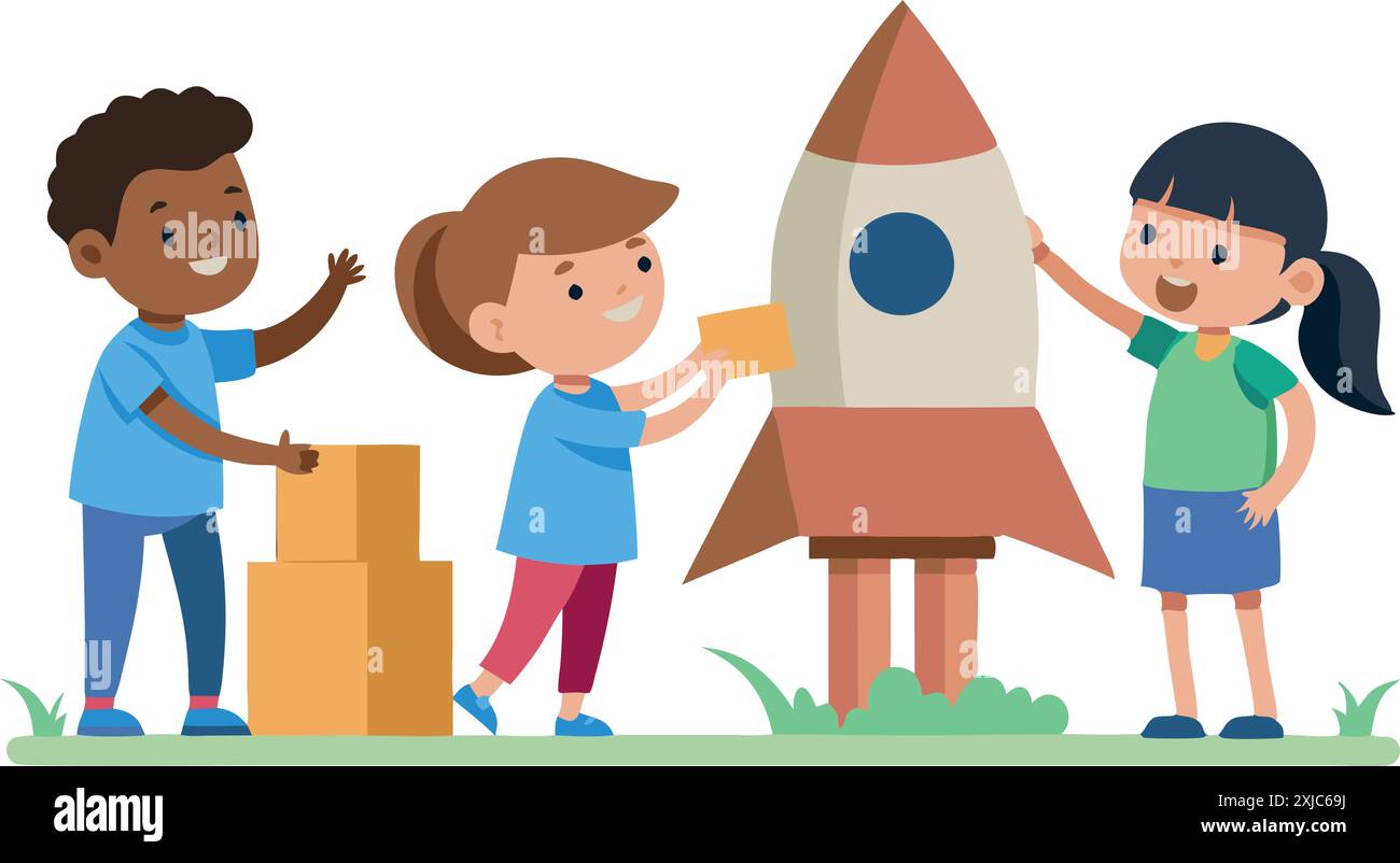 Three girls smiling together Stock Vector Images - Alamy