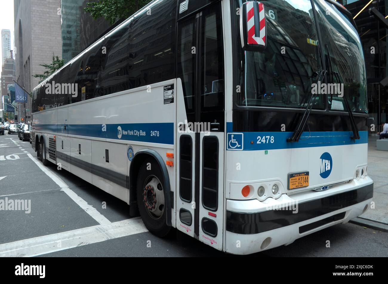 An MTA New York City bus is seen in Manhattan, New York City Stock Photo - Alamy