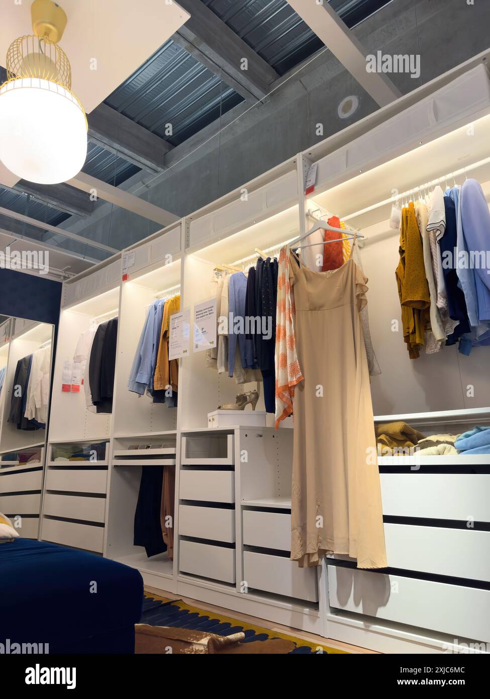 Paris, France - Jul 12, 2024: Luxury drawer displayed inside an IKEA ...