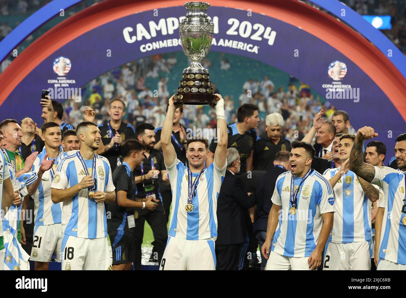 Argentina copa américa trophy alvarez hi-res stock photography and ...
