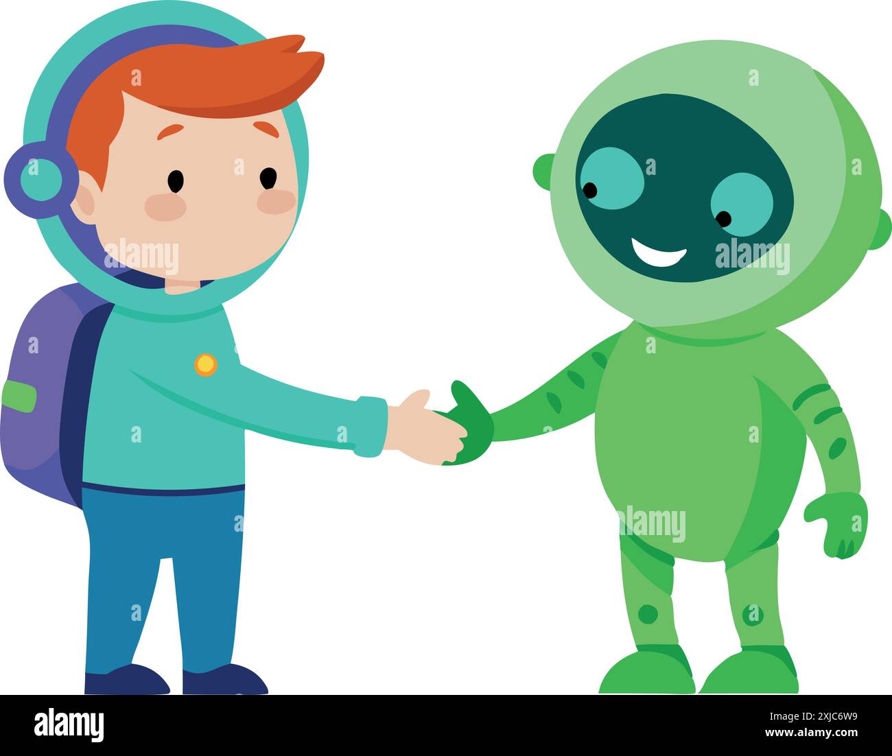 Alien encounter vector vectors hi-res stock photography and images - Alamy