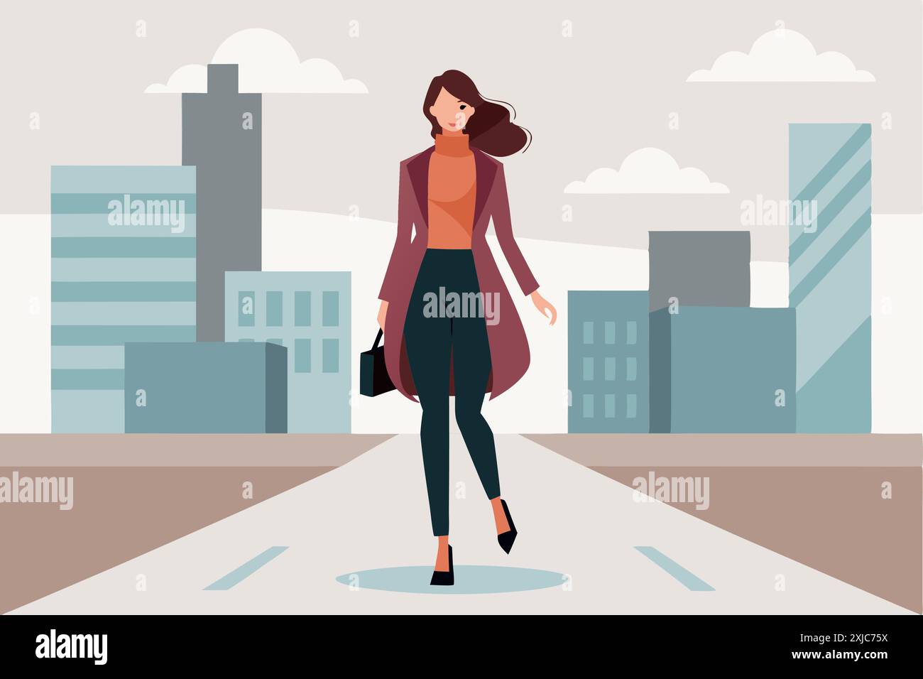 Confident strut Stock Vector Images - Alamy