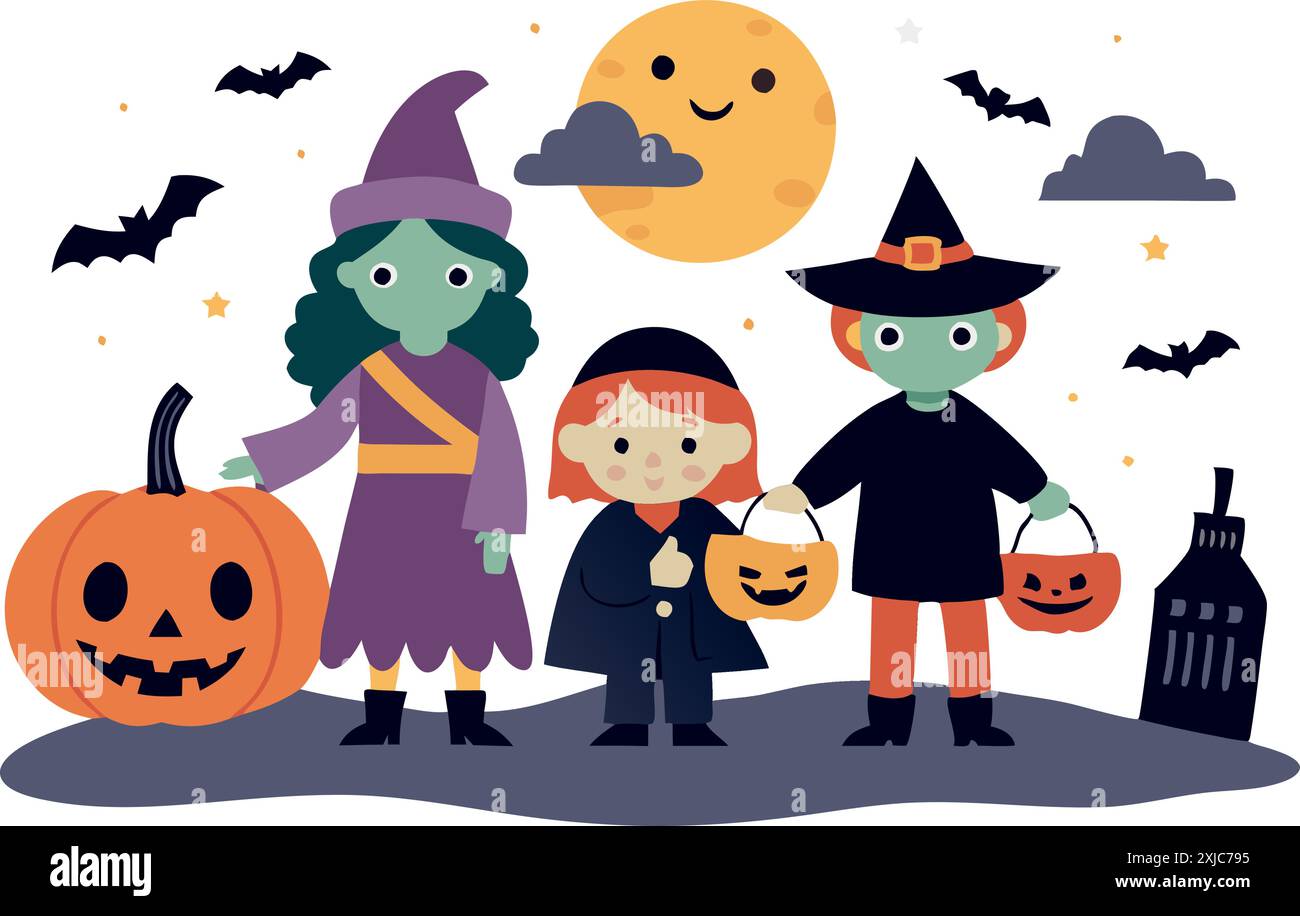Kids disguise Stock Vector Images - Alamy