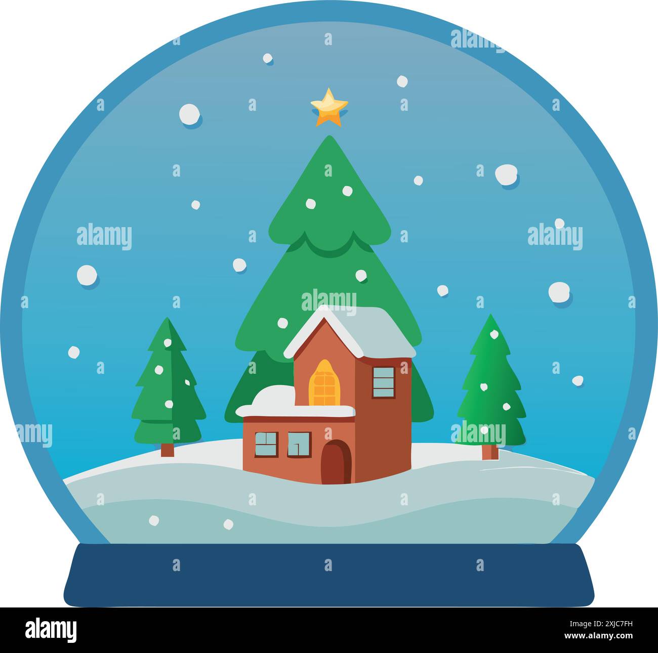 Winter scene inside snow globe hi-res stock photography and images - Alamy