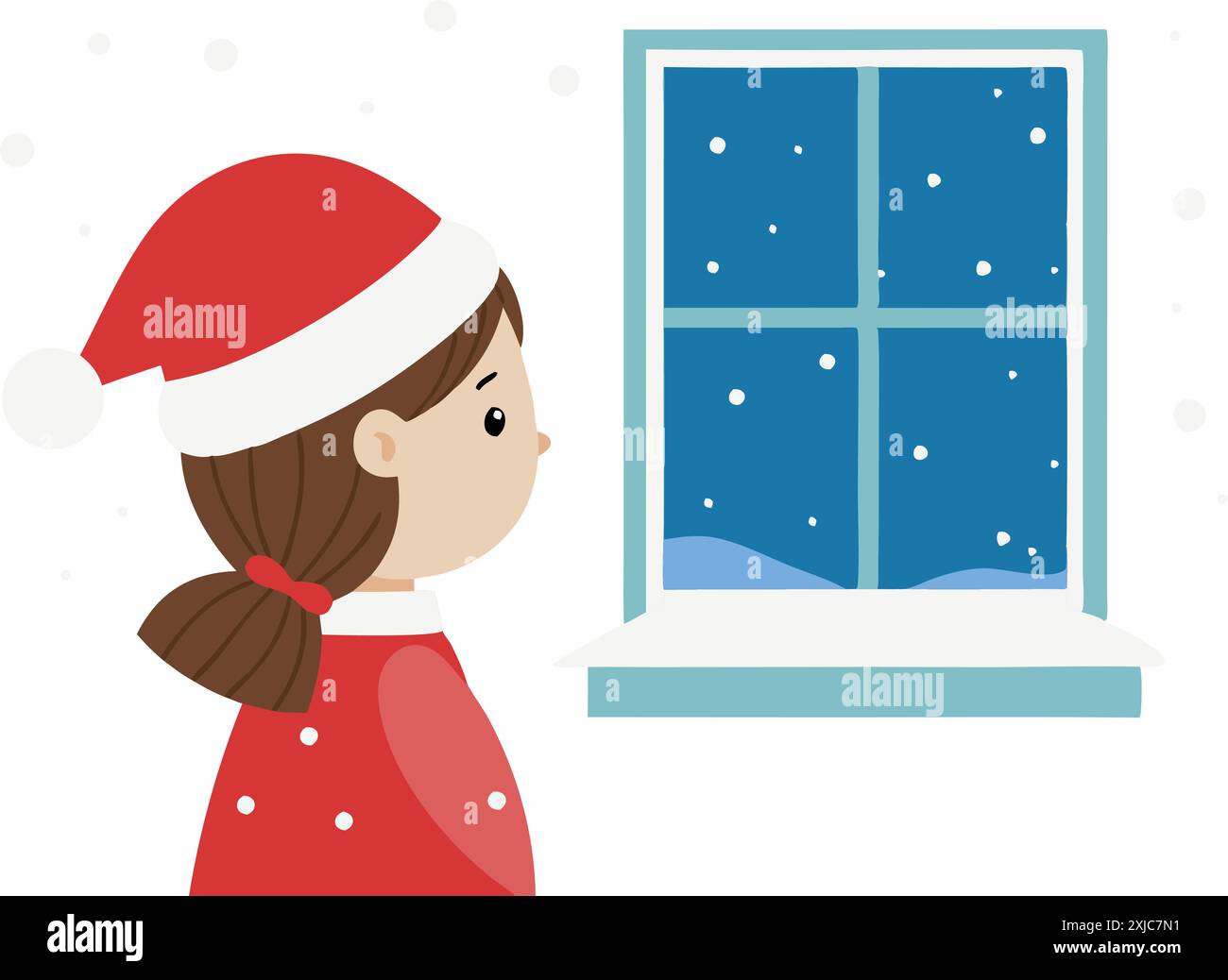 Child looking out window hat Cut Out Stock Images & Pictures - Alamy