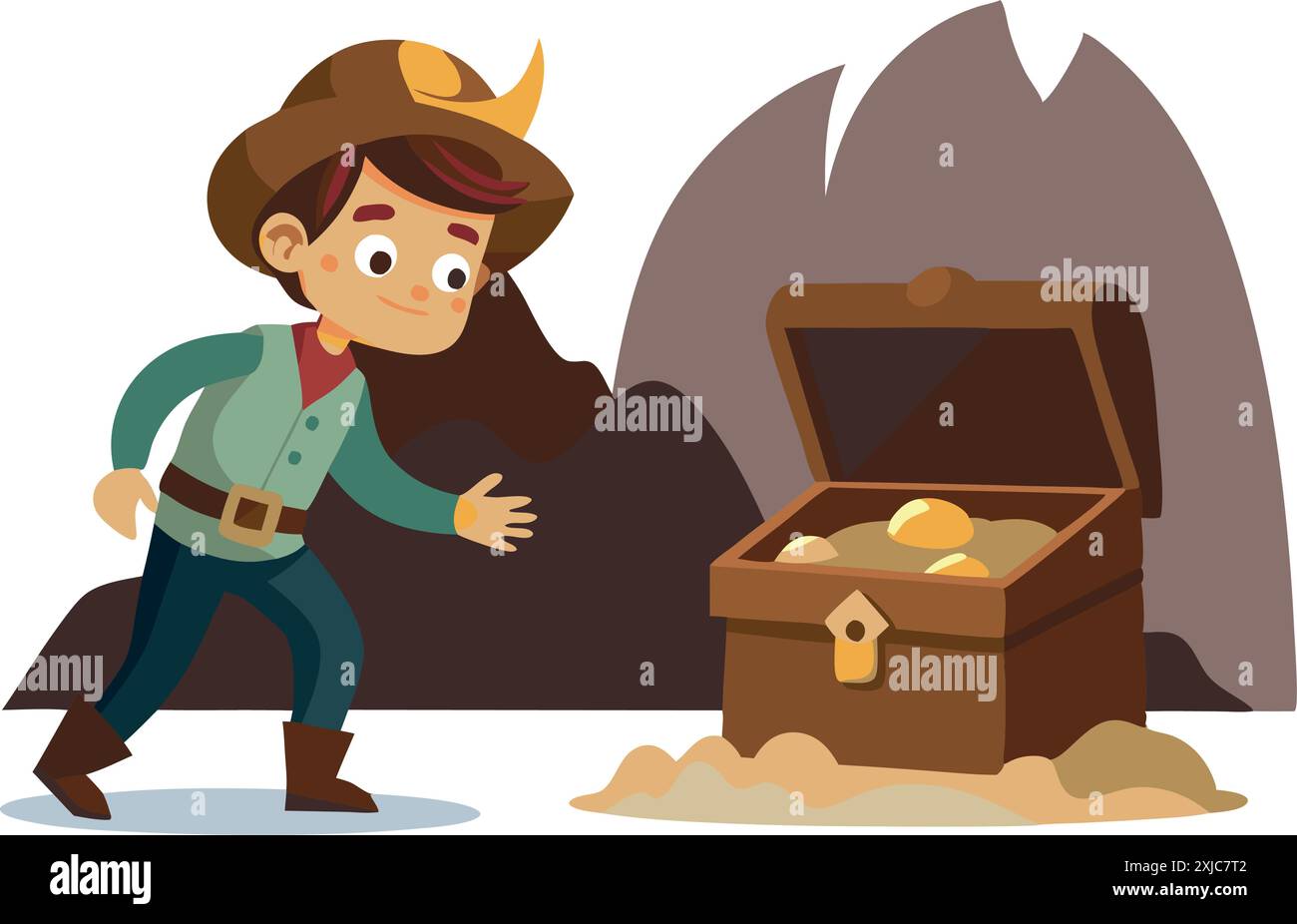 Treasure hunt kids hi-res stock photography and images - Alamy