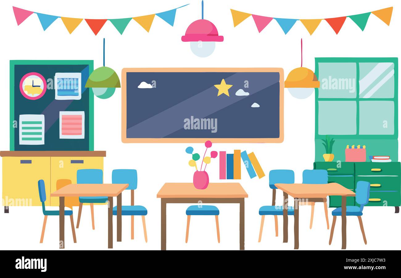 Classroom decorations Stock Vector Images - Alamy