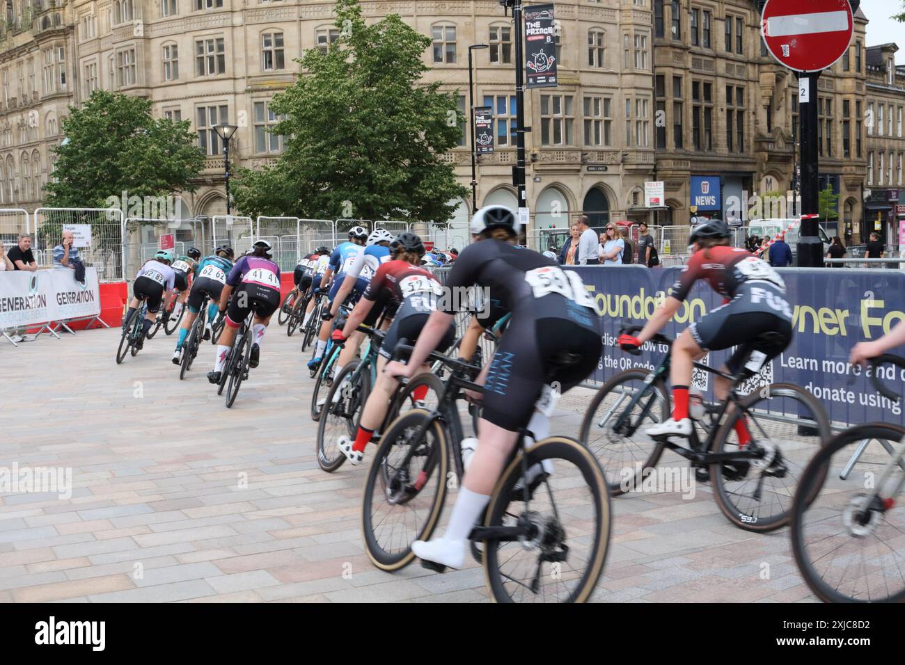 British Cycling Grand Prix race, Sheffield city centre England UK 2024 ...