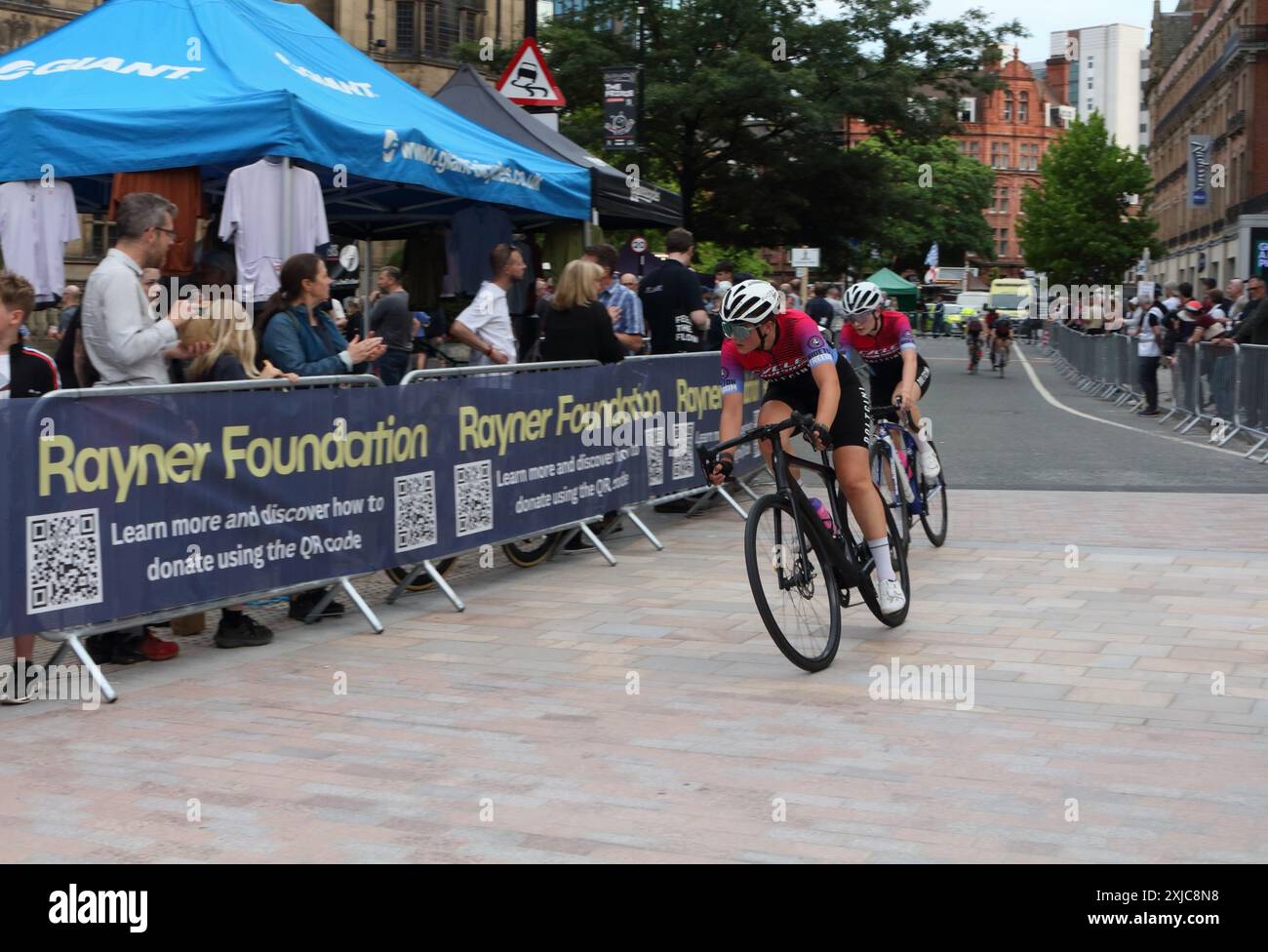 British Cycling Grand Prix race, Sheffield city centre England UK 2024 ...
