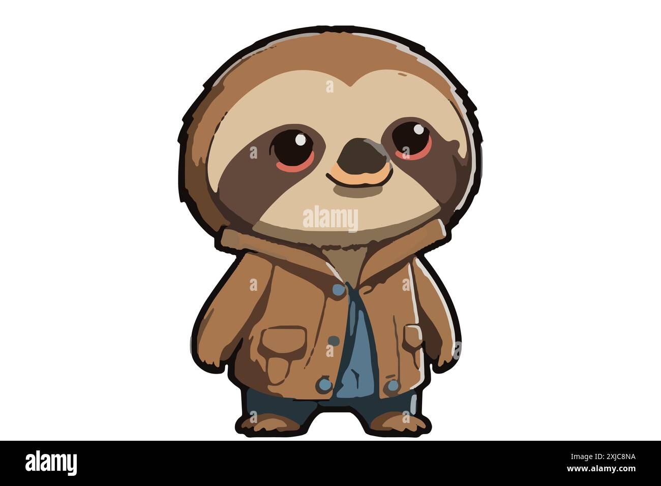 Sloth endangered species Stock Vector Images - Alamy