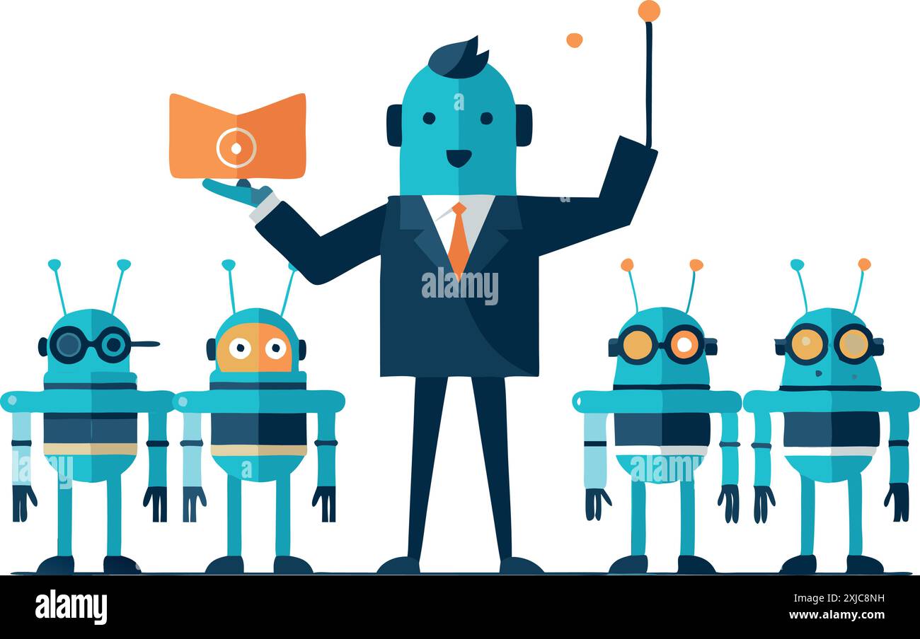 Digital workforce vector vectors hi-res stock photography and images ...