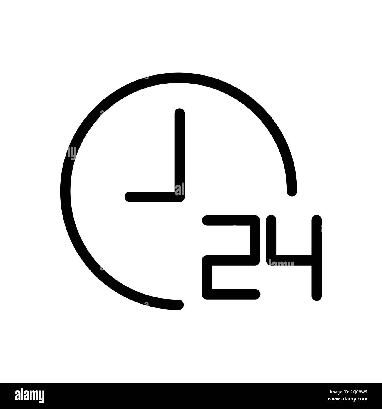 Work hours vector vectors hi-res stock photography and images - Alamy