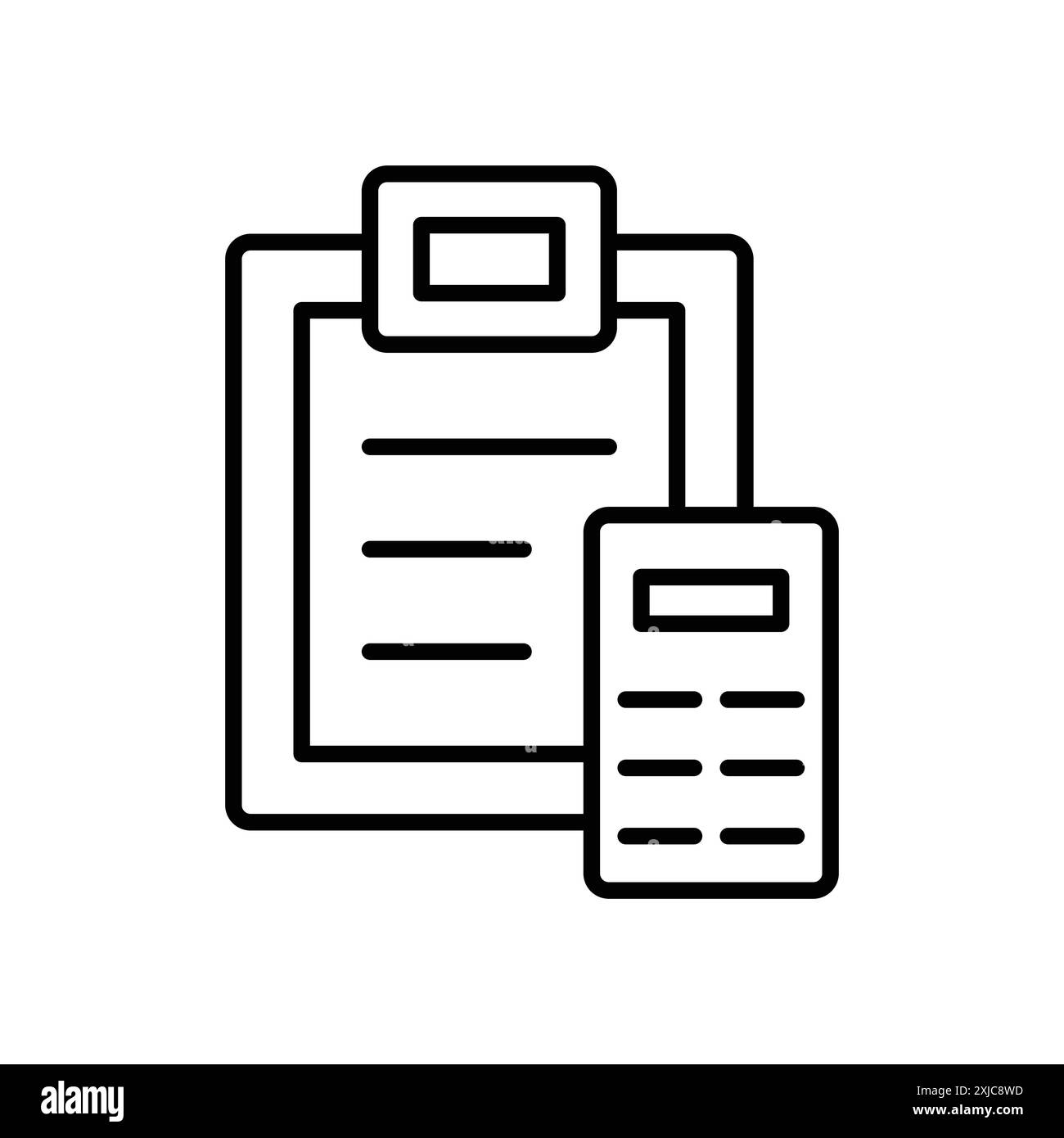 accounting icon Flat set in black and white color outline vector Stock ...