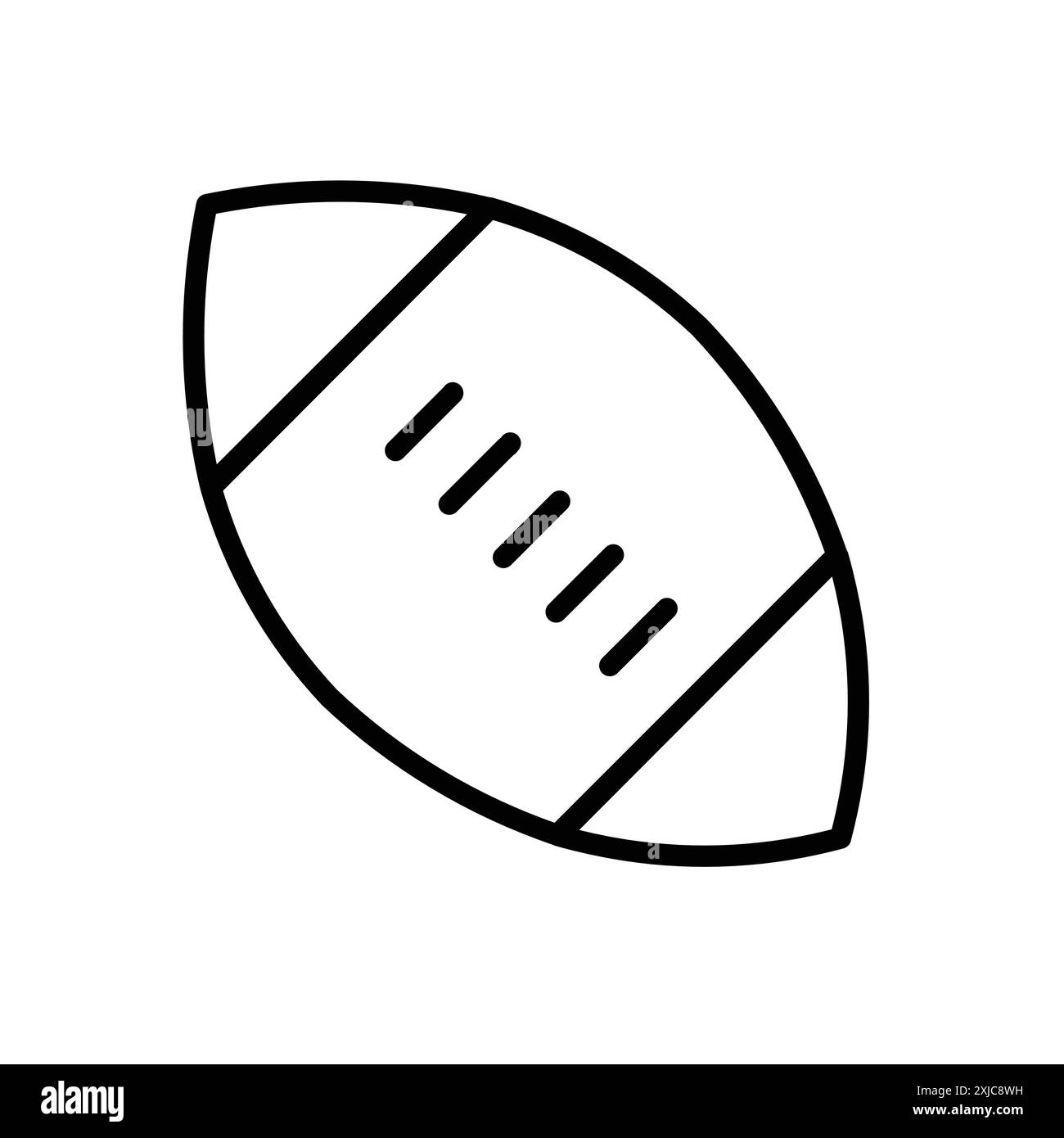 Black american football field icon hi-res stock photography and images ...