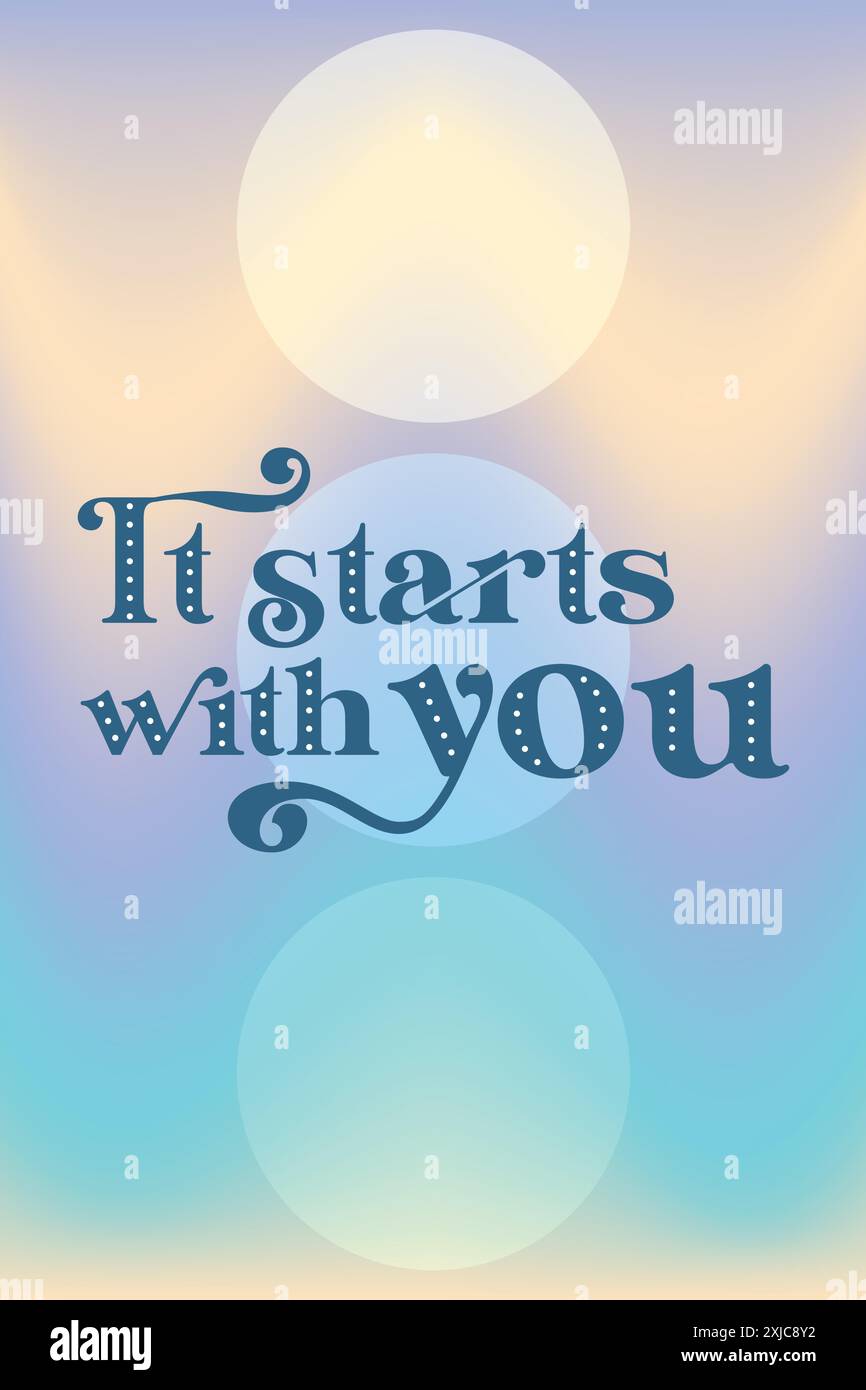 Motivational card Gradients background Vector illustration Stock Vector ...
