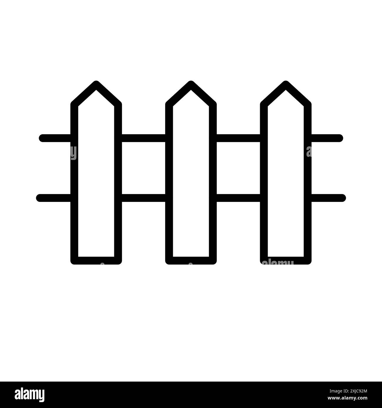 Steel gate illustration vector Cut Out Stock Images & Pictures - Alamy