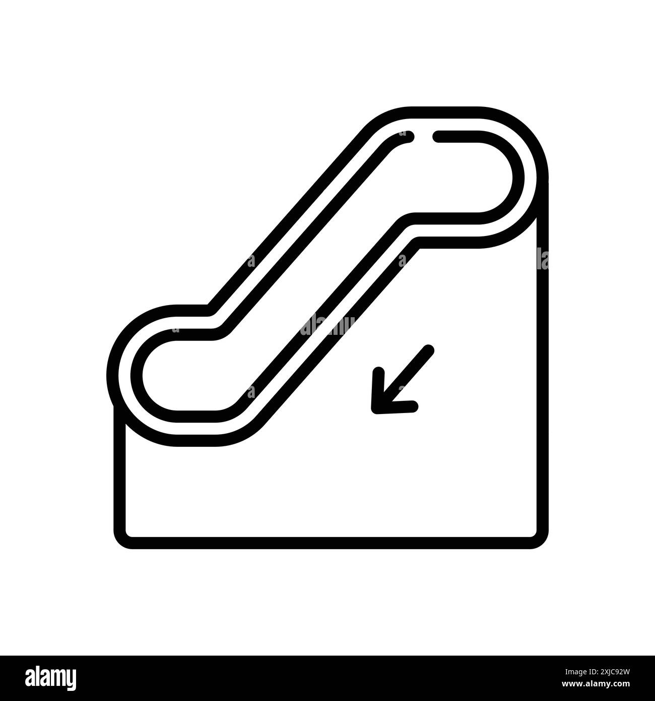 Modern stairway in black and white Stock Vector Images - Alamy