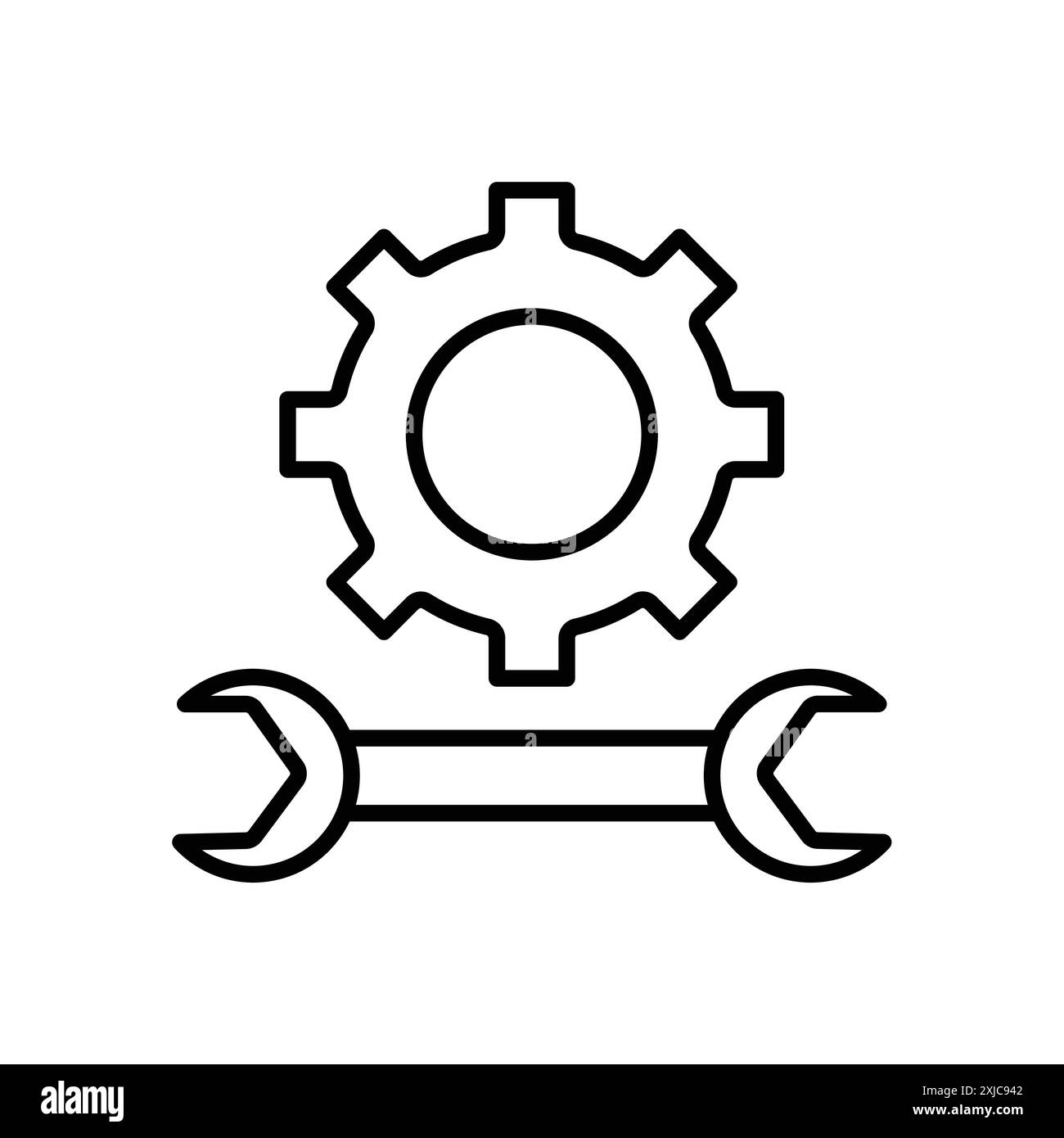 Engineering blueprint icon line isolated on clean background ...