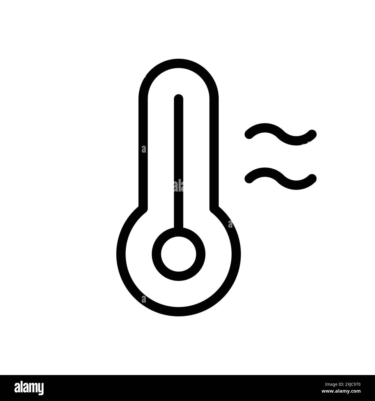 Hot Icon Flat set in black and white color outline vector Stock Vector ...