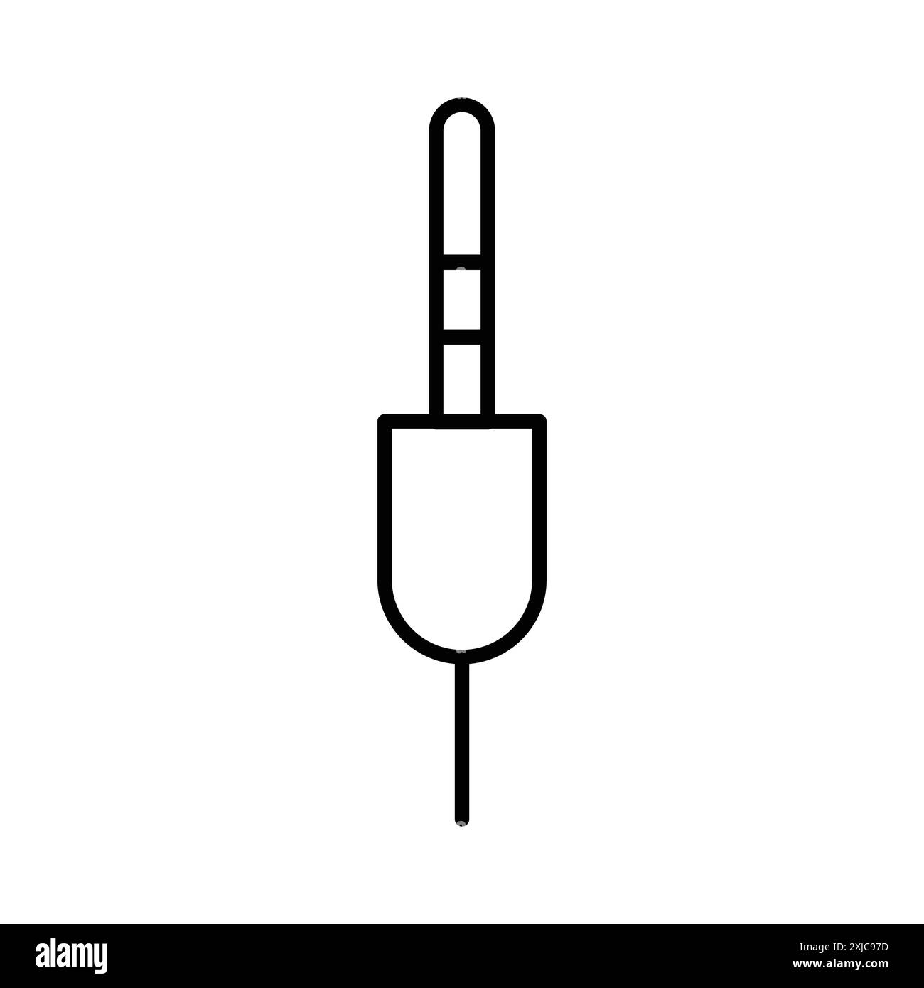Jack cable icon Flat set in black and white color outline vector Stock Vector Image & Art - Alamy