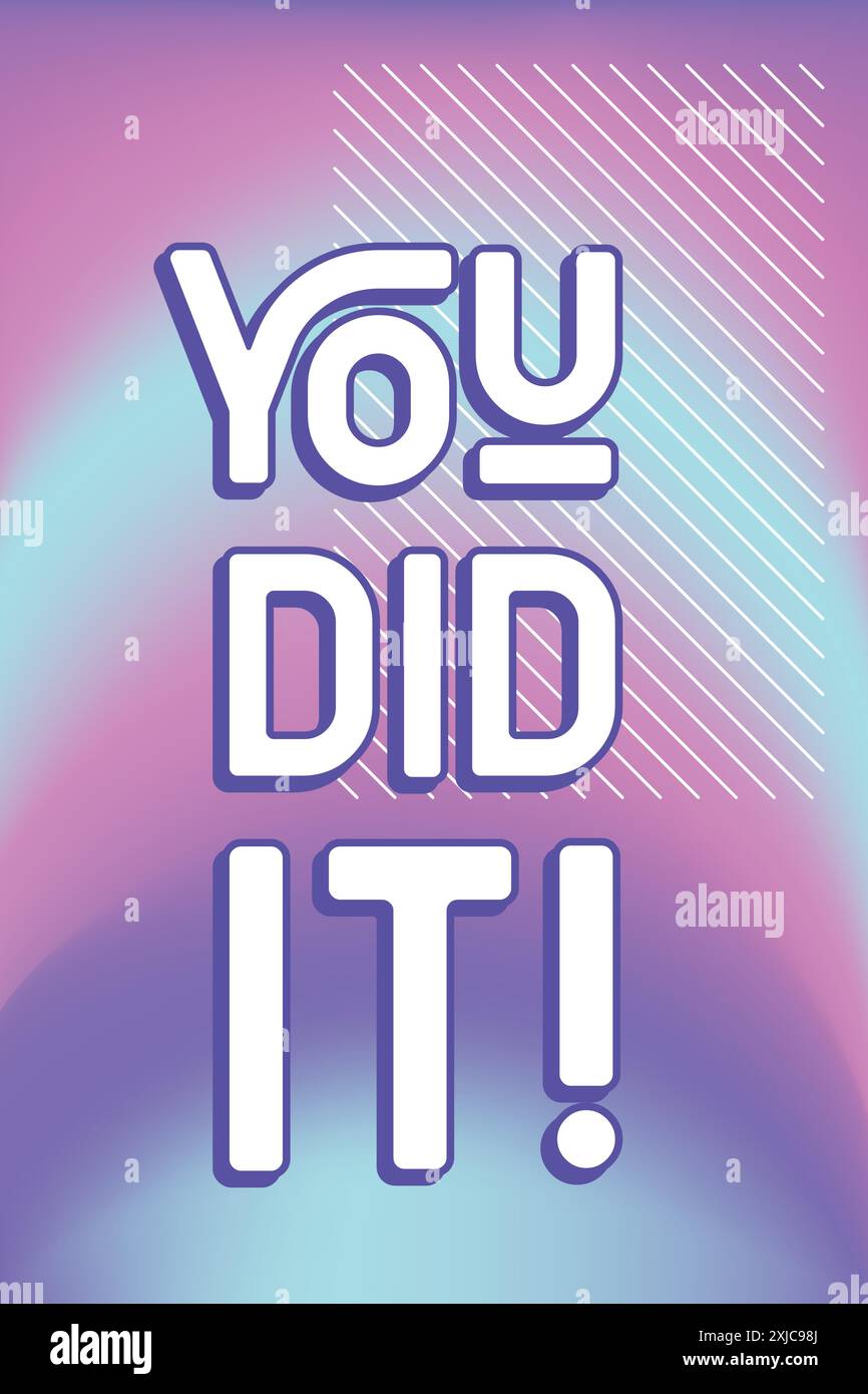 Motivational card Gradients background Vector illustration Stock Vector ...