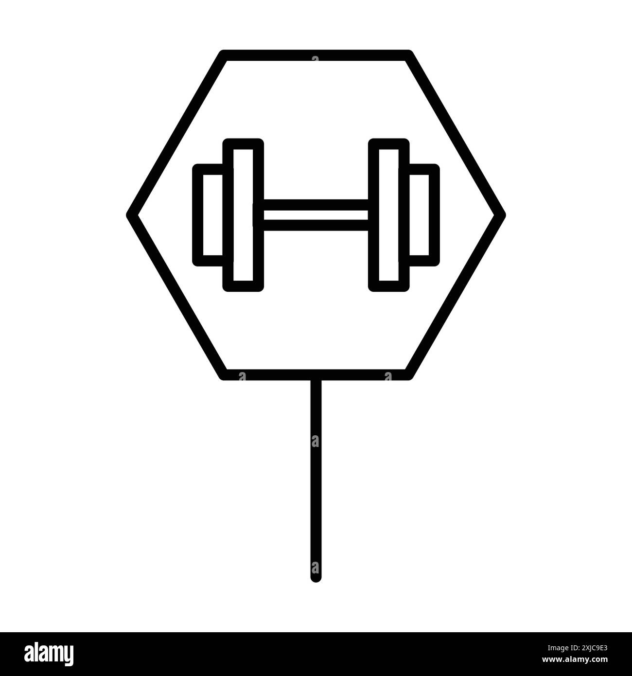 gym fitness center icon Flat set in black and white color outline vector Stock Vector Image ...