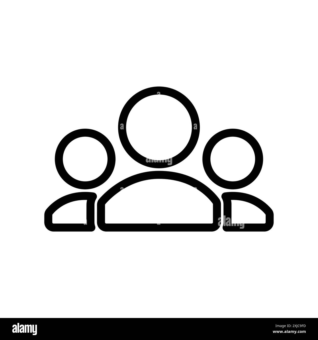Squad icon Flat set in black and white color outline vector Stock ...