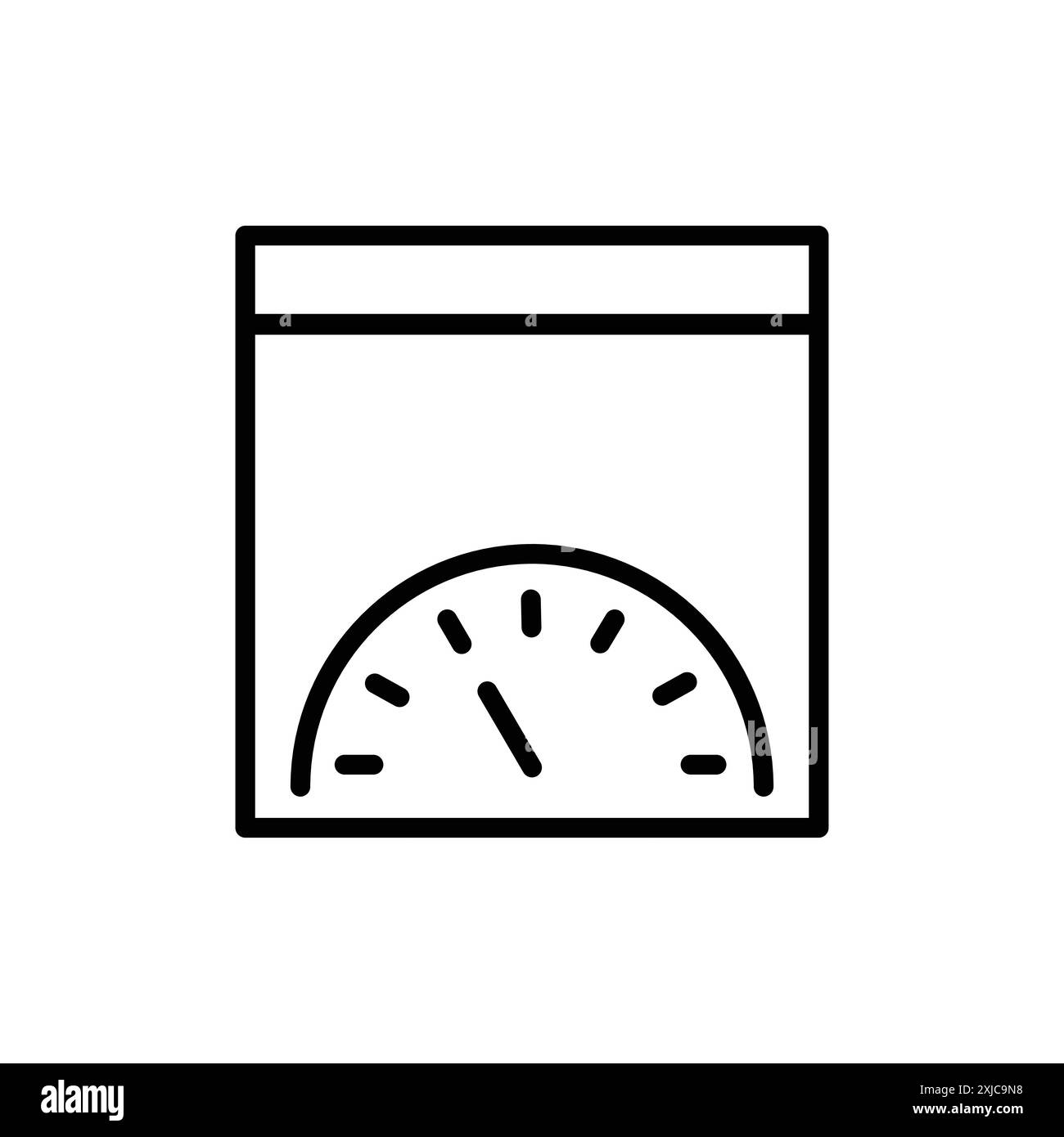 Page speed icon Flat set in black and white color outline vector Stock ...