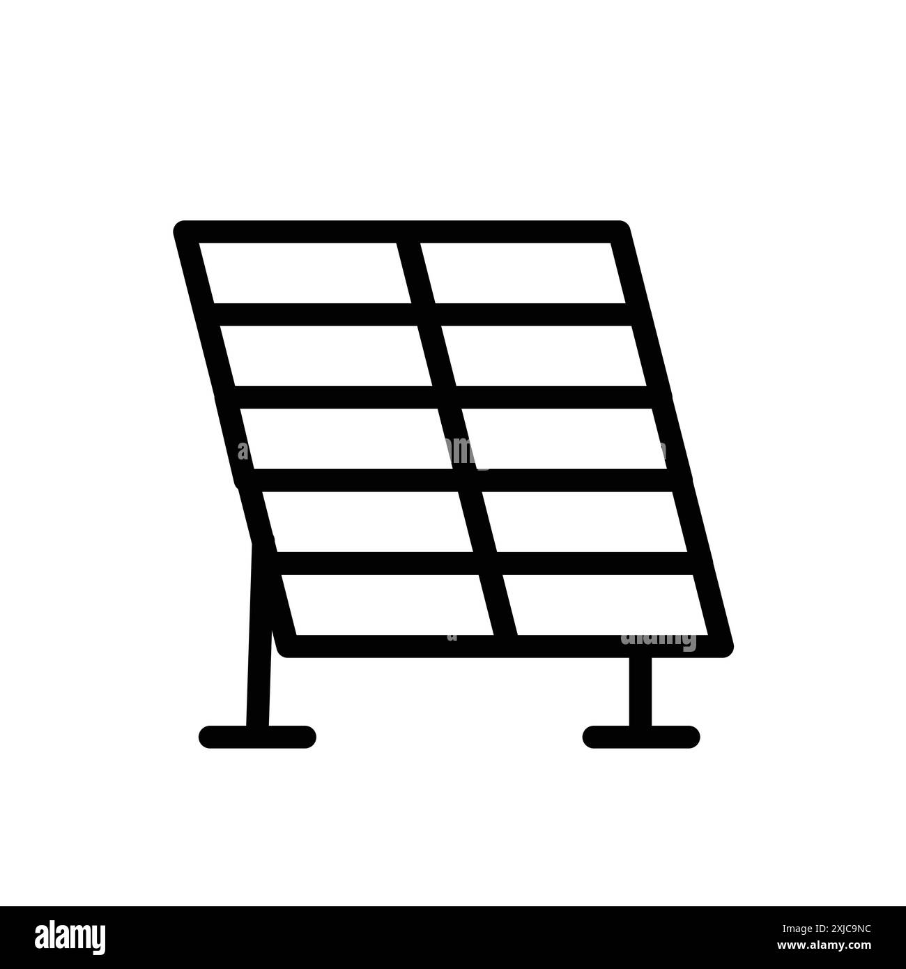 Solar collector icon Flat set in black and white color outline vector Stock Vector Image & Art ...