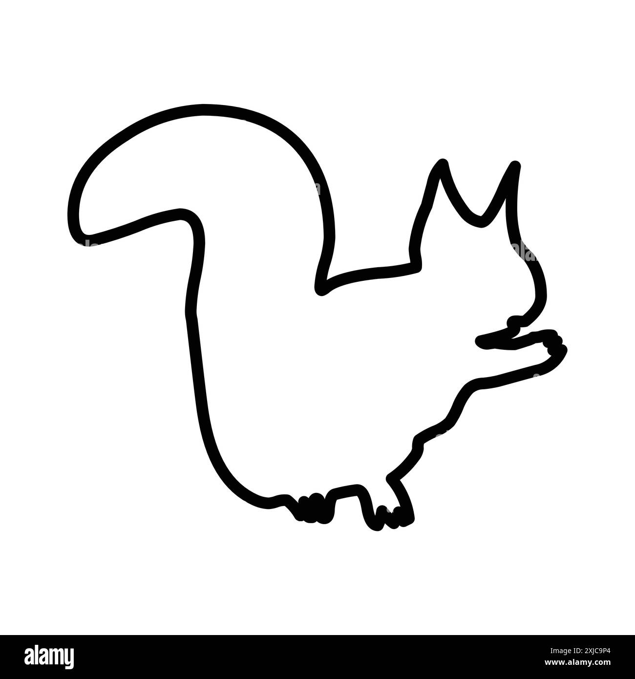 Small chipmunk Black and White Stock Photos & Images - Alamy