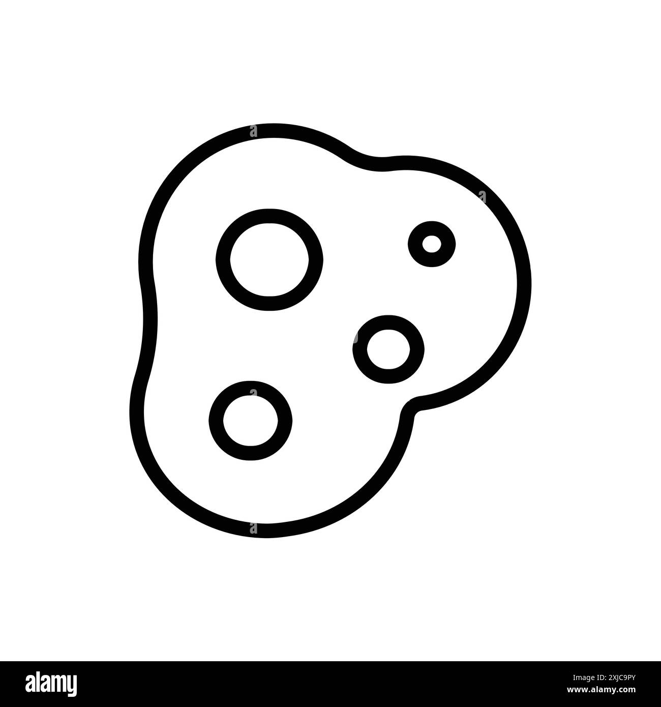 Bubbles and foam icon Flat set in black and white color outline vector ...