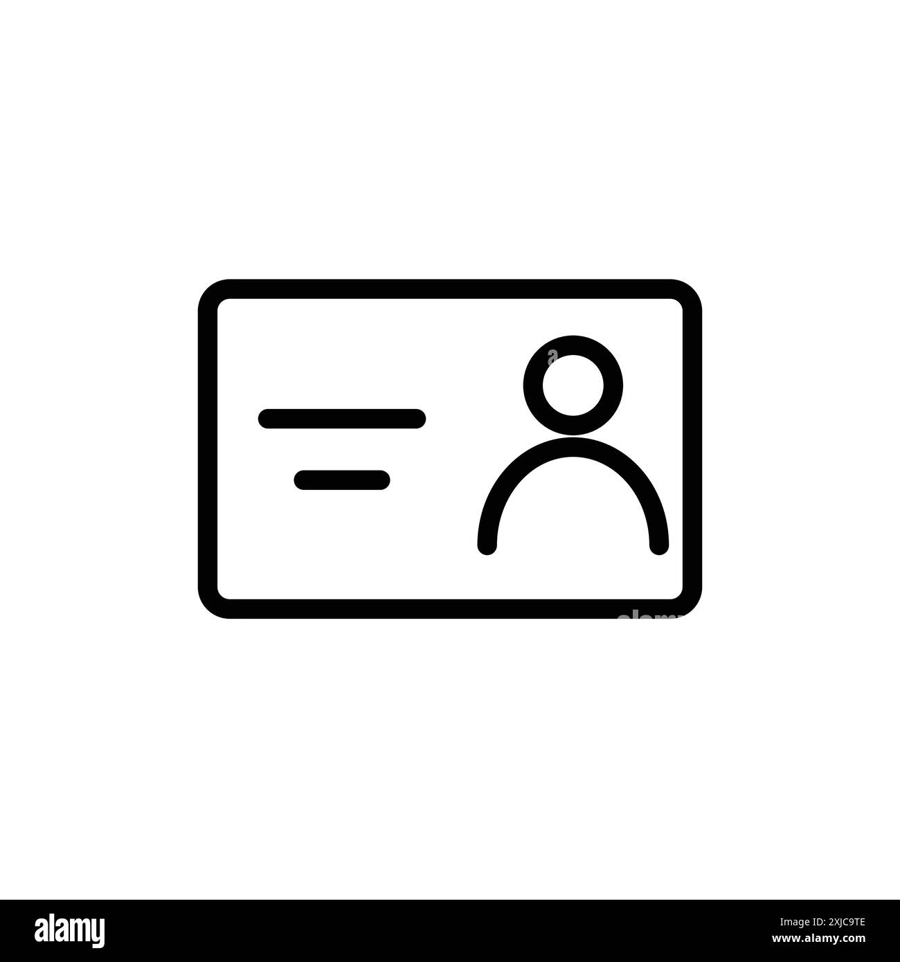 Employee identity card vector hi-res stock photography and images - Alamy