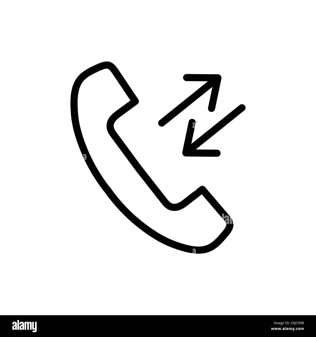 Incoming call vector vectors Black and White Stock Photos & Images - Alamy