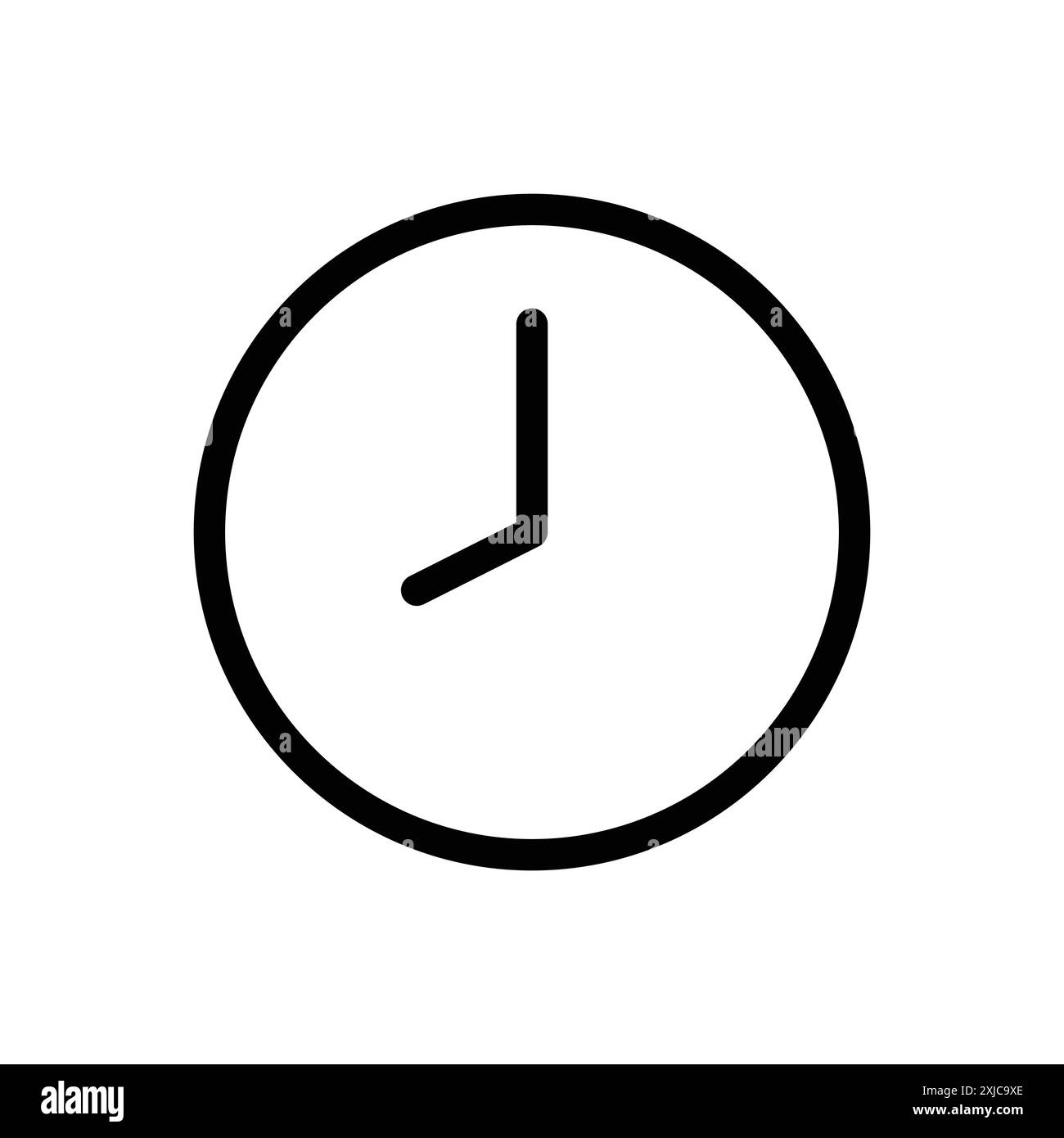 Outline countdown timer date flat Black and White Stock Photos & Images ...