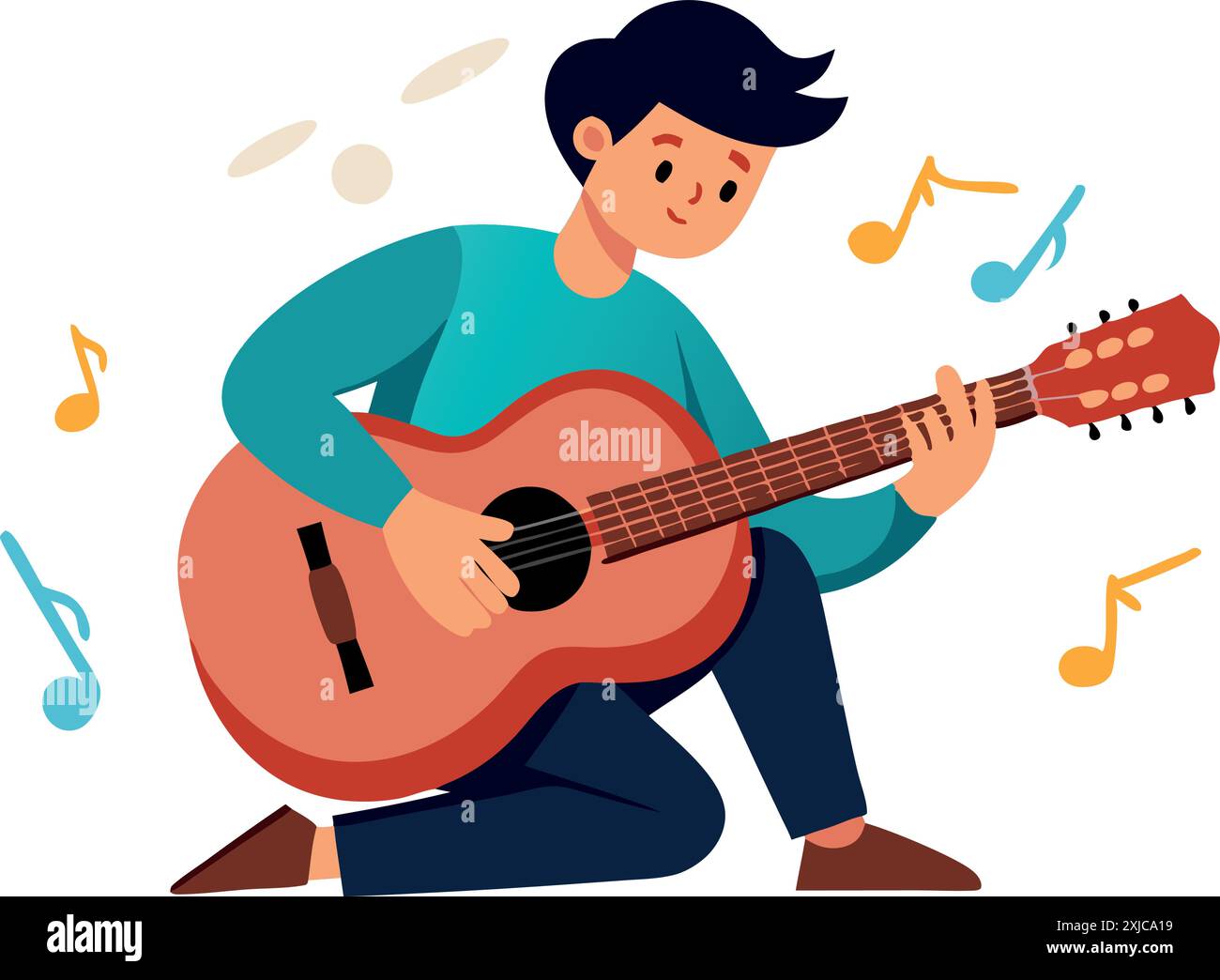 Strumming chords Stock Vector Images - Alamy
