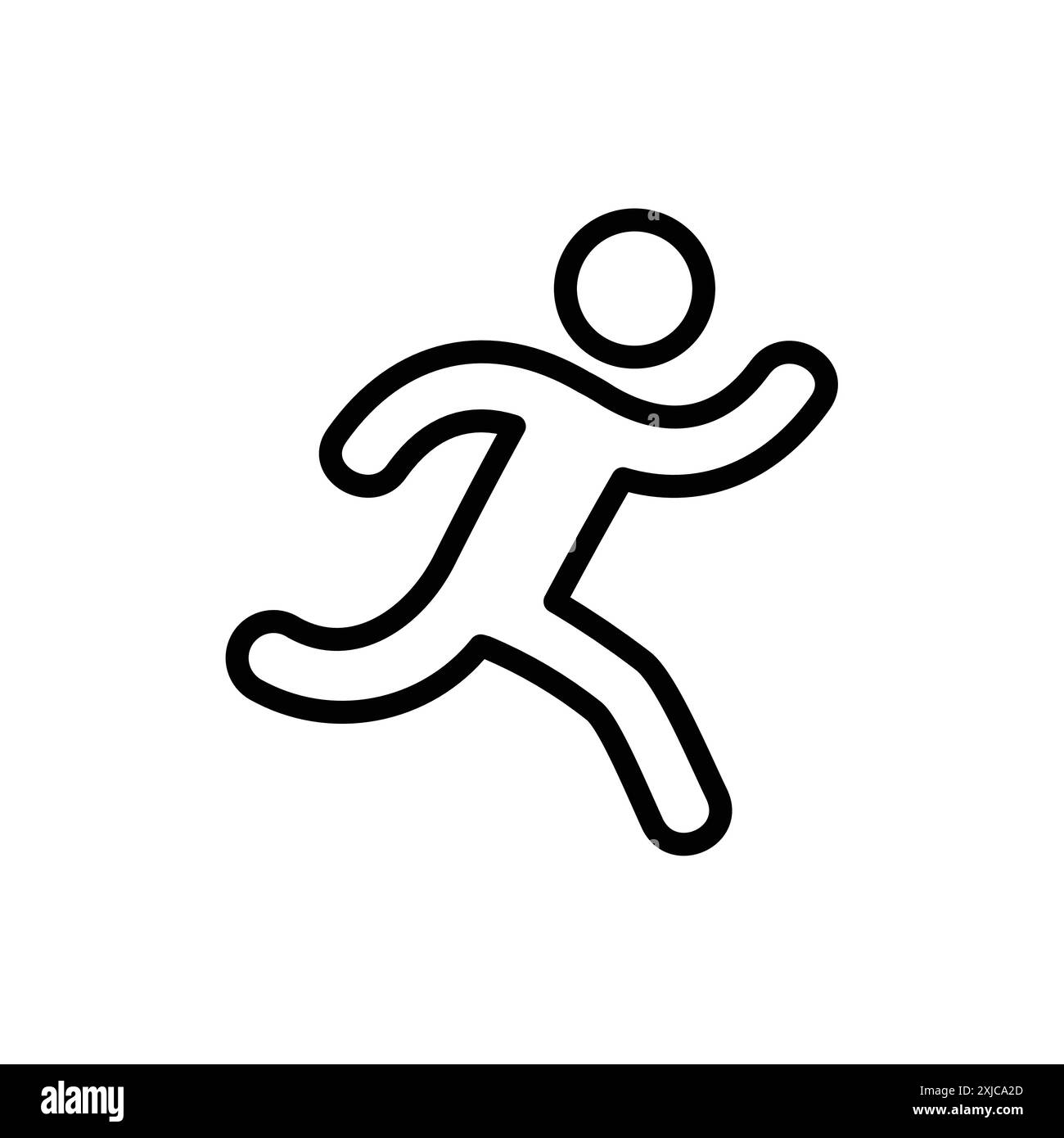 Sprint icon Flat set in black and white color outline vector Stock ...