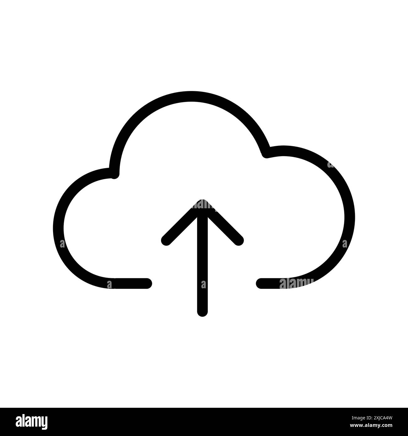 Upload Icon Flat set in black and white color outline vector Stock Vector Image & Art - Alamy