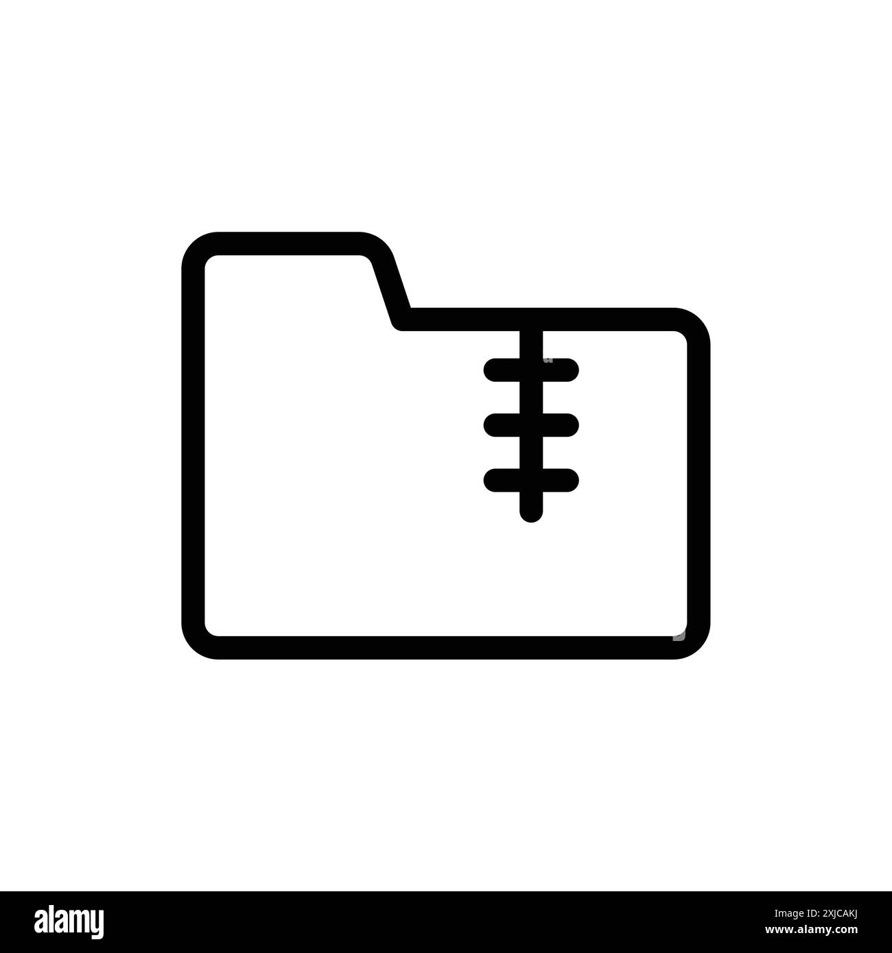Zipped Folder Icon Zipped Folder Icon Black And White Stock Photos