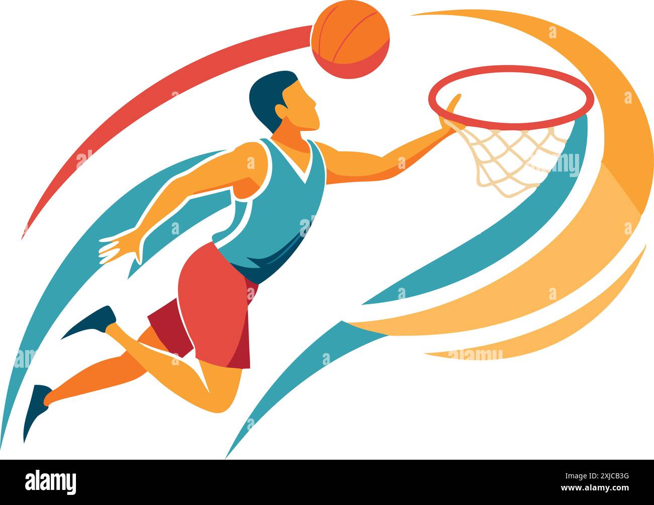 Pro basketball hoop Stock Vector Images - Alamy