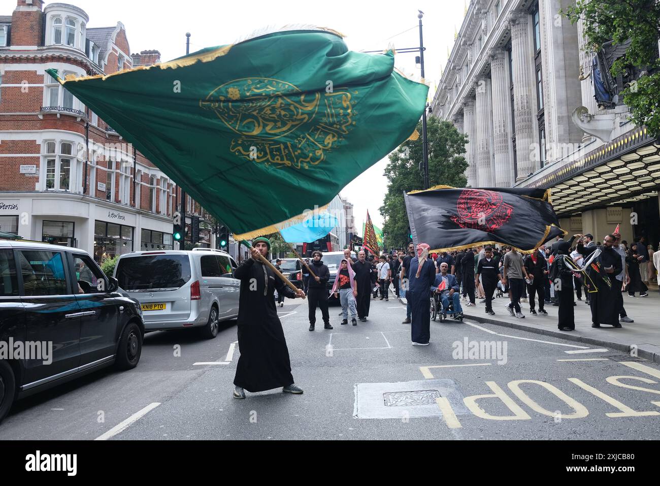 London, UK, 17th July, 2024. Thousands of Shia muslims participated in ...
