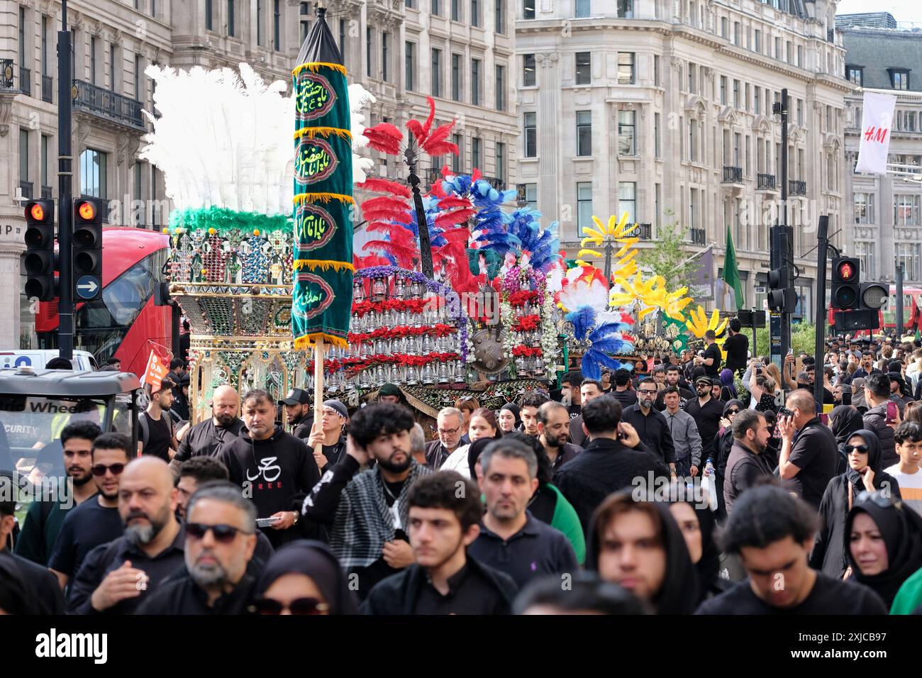 London, UK, 17th July, 2024. Thousands of Shia muslims participated in ...