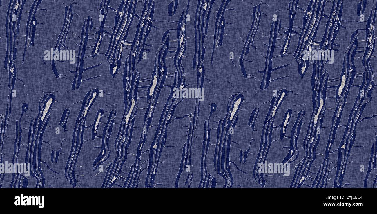 Denim blue dye effect seamless woven linen background, Distressed ink ...