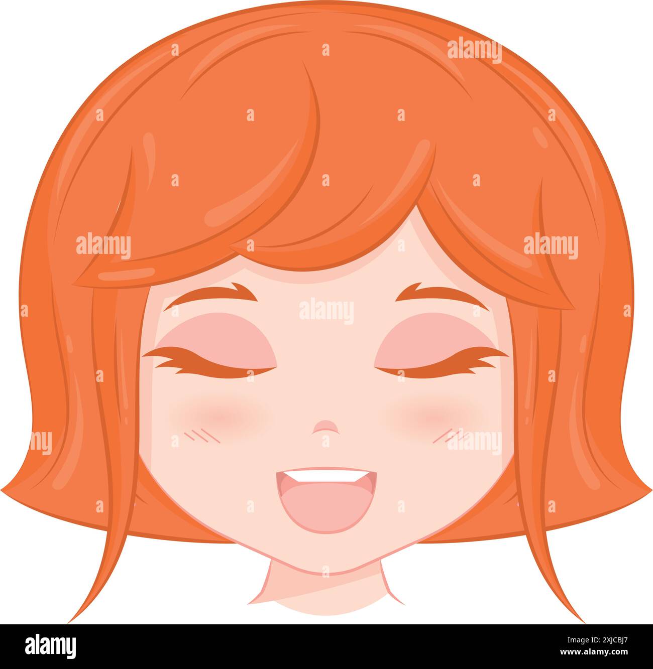 Cute kawaii girl Avatar cartoon character Vector illustration Stock ...
