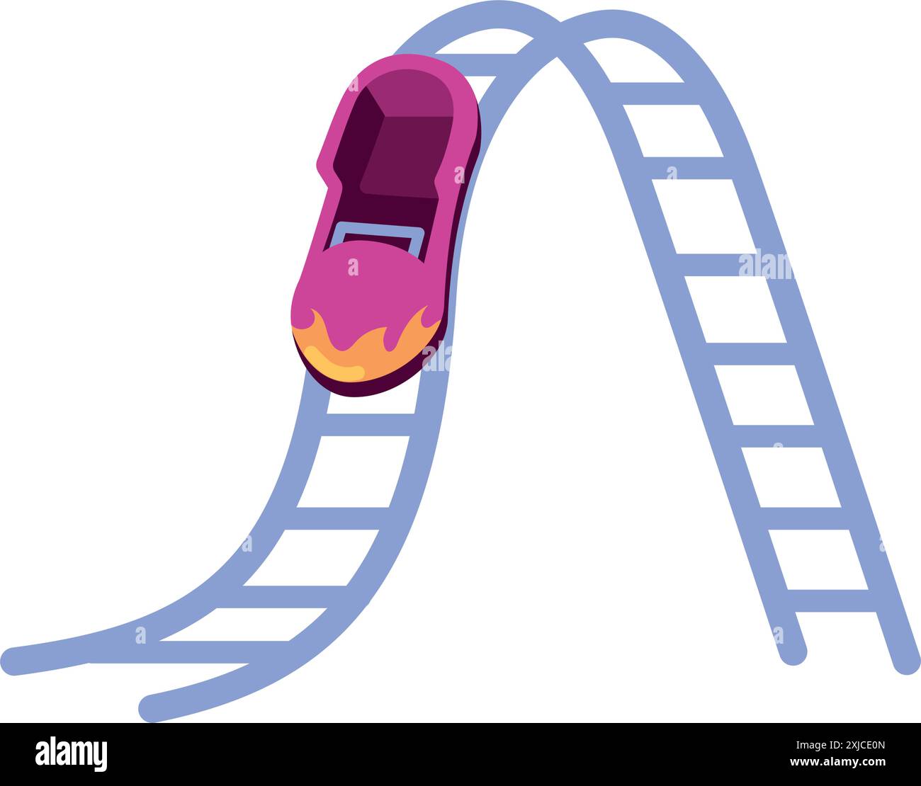 roller coaster ride cartoon Stock Vector Image & Art - Alamy