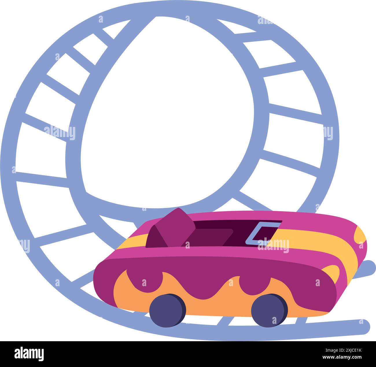 Empty rollercoaster car hi-res stock photography and images - Alamy